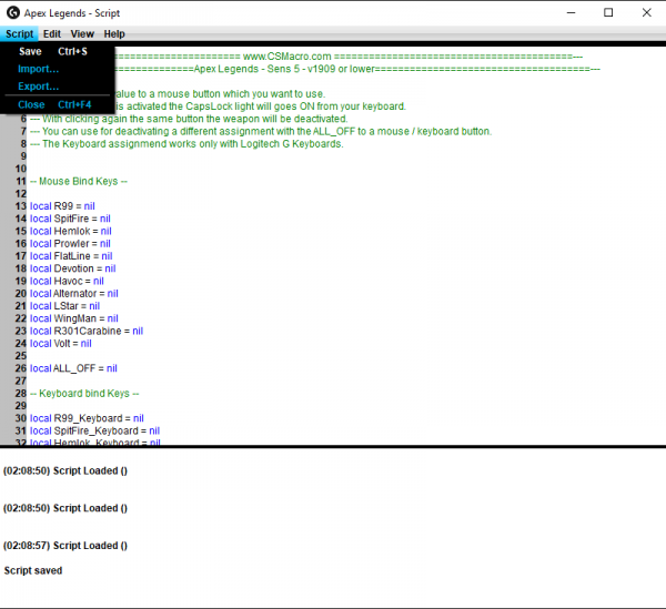 How To Install Apex Logitech G-HUB Lua Script Macro