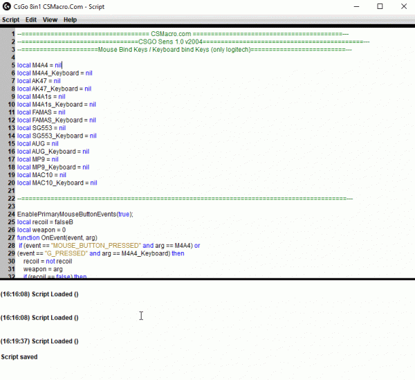 How To Install CSGO 6in1 Logitech G-HUB Lua Script Macro